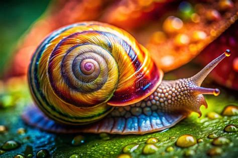 Unveiling The Intricate Beauty Of A Snail Shell A Macro Photography
