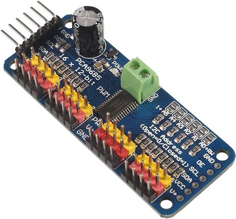 Pca Channel Pwm Servo Motor Drive Iic Interface Module Bit By