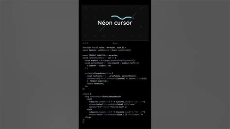 Néon Cursor Code Coding Programming Developer Website Webdesign Design Html Css