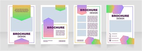 Medical Product Blank Brochure Design Monitoring Leaflet Instruction