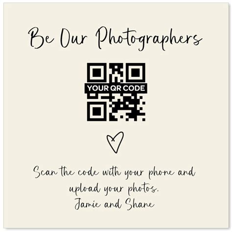 Clarissa Wedding Photo Qr Code Card