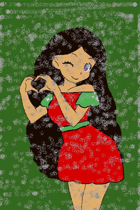 Pixilart Christmas Girl By Robloxdarkmoon