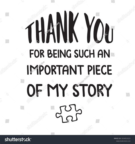 Thank You Being Such Important Piece Stock Vector Royalty Free 2214513111 Shutterstock