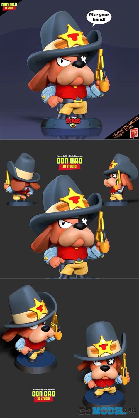 3d Model Marshal Ruffs Brawl Stars Printable