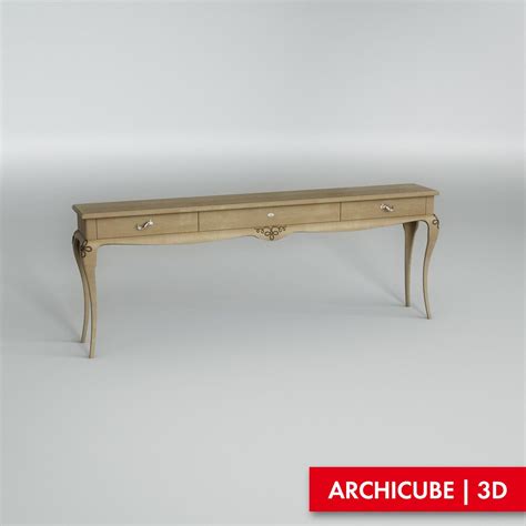 Console Table Free 3d Model 3ds Obj Max Fbx Mtl Free3d