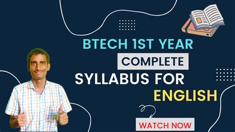 Btech Complete Syllabus Of English For 1st Year Makaut Youtube