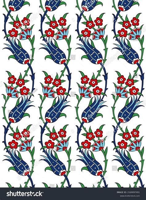 Ottoman Turkish Floral Tile Design