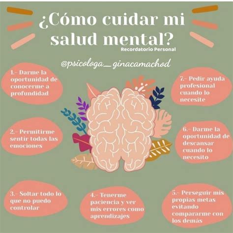 Gina Paola Camacho Duran En Linkedin Como Cuidar Tu Salud Mental 🍃 ️