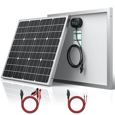 Suner Power 12v 50w Solar Battery Charger Maintainer Pro Built In