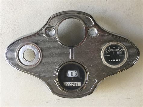 1930 1931 Ford Model A Gauge Panel Wspeedometer And Amp Gauge The Hamb