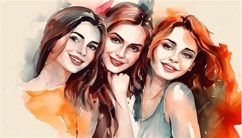 Premium Ai Image Happy Women Group For International Womens Day