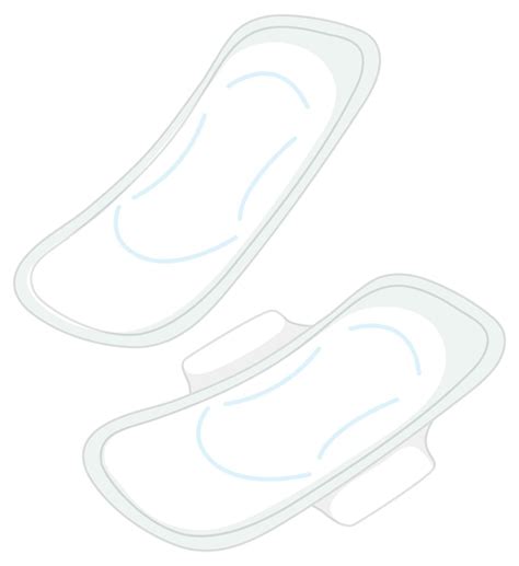 Free Vector Absorbent Sanitary Pad For Women