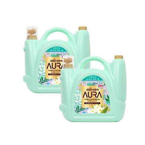 아이월드 샤프란 아우라 스모키머스크 8l X 2개 대용량 섬유유연제 간편식밀키트반찬