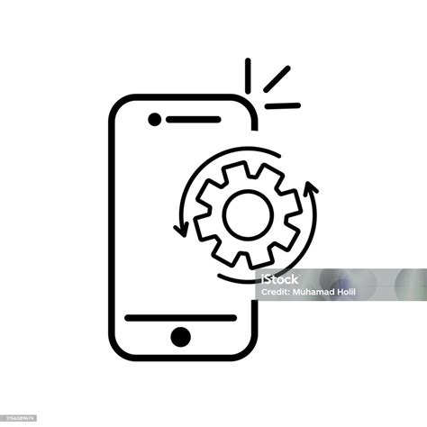電話メッセージアイコン電話のテキストsms電話バブルメール白い背景に細い線の記号 Guiのベクターアート素材や画像を多数ご用意 Gui