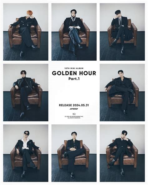 Ateez 洗練された色気が漂う10thミニアルバム『golden Hour Part 1』ラストコンセプトフォト公開！ Usenの