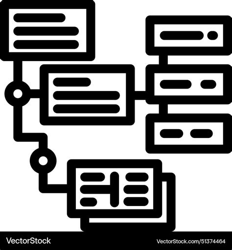 Uml Diagrams Analyst Line Icon Royalty Free Vector Image