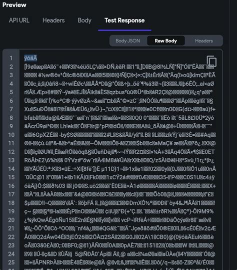 Binary Data From Api Call
