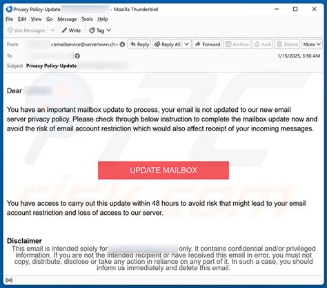 Mailbox Update Scam Removal And Recovery Steps Updated