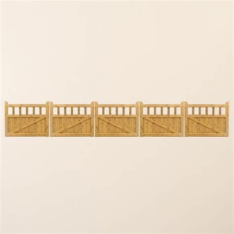 Ruby Uk Cottage Scandinavian Redwood Bifold 5 Leaf Driveway Gate