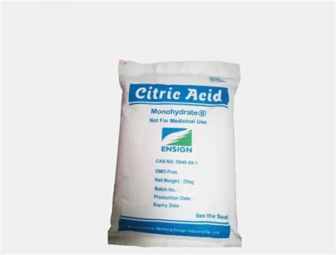 اسید سیتریک آبدار اینساین بازرگانی محمدی فرد واردات مواد اولیه