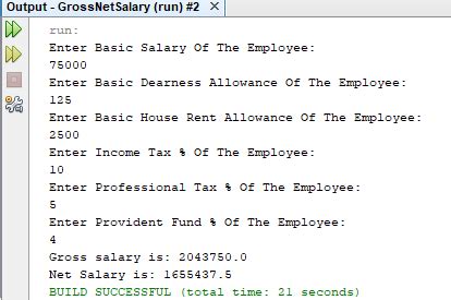 Salary Calculation Using Java Tanuja