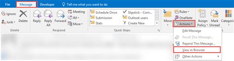 Tip How To View Email In A Browser Outlook Tips