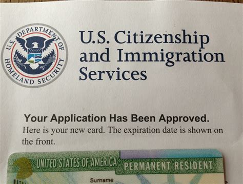 Uscis Marriage Green Card` Card Template