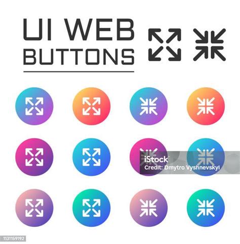 전체 화면 계정 Ui 웹 버튼 Ui 요소입니다 웹 모바일 및 사용자 인터페이스 디자인에 대 한 최신 유행 그라데이션에 전체 화면