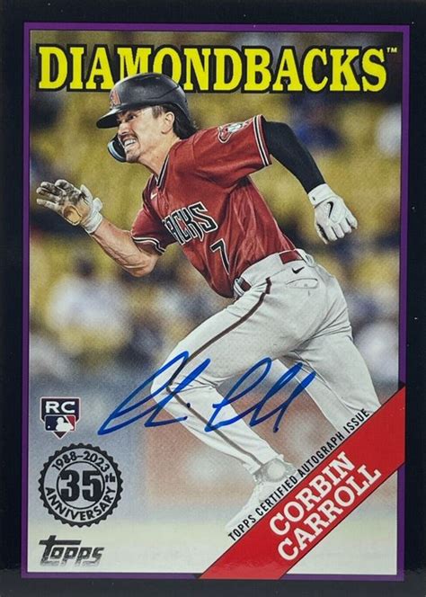 Corbin Carroll 2023 Topps Update 88bau Cca 1988 Topps Autographs