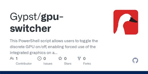 Github Gypst Gpu Switcher This Powershell Script Allows Users To Toggle The Discrete Gpu On
