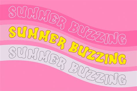 Bambi Retro Layered Font Groovy Font Boho Font So Fontsy