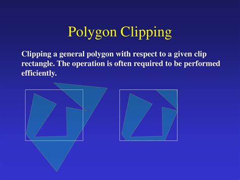 Segment Clipping Simple Algorithm For Each Segment Compute The