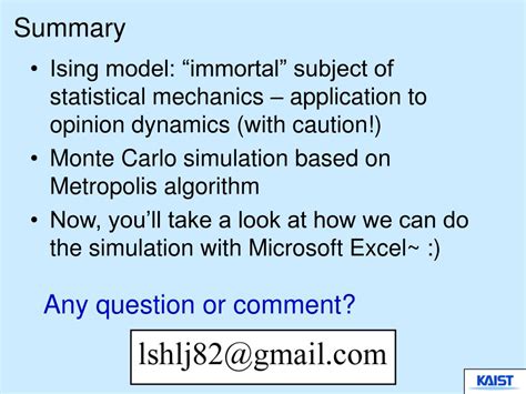 Ppt Introduction To Ising Model And Opinion Dynamics For Non
