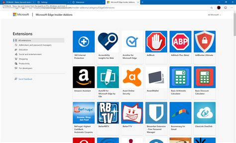 Microsoft Edge Extensions Telegraph