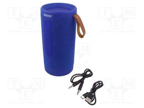 Bs 031 Savio Speaker Blue Jack 35mmmicrosdusb C 50hz÷18khz