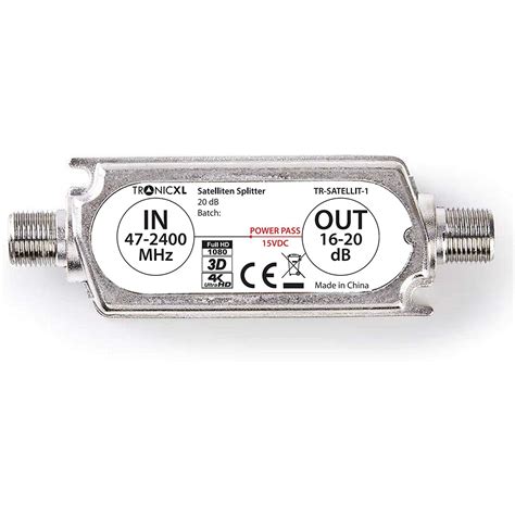20dB DVBS2 DVB-S2 Satelliten-Leitungsverstärker Inline Breitband SAT ...