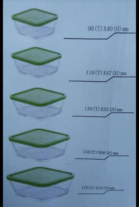 Glass Tupperware Containers Furniture And Home Living Kitchenware And Tableware Other Kitchenware