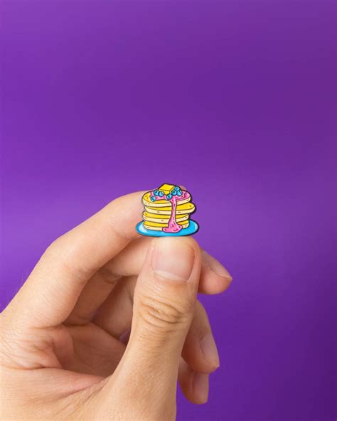 Pansexual Pride Pin Subtle Pancake Pin Pan Pride Badge Lgbt Etsy