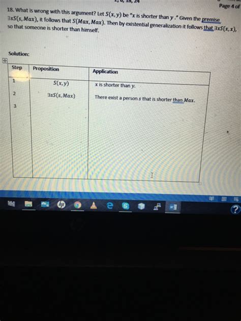 Solved What Is Wrong With This Argument Let S X Y Be X Chegg Com