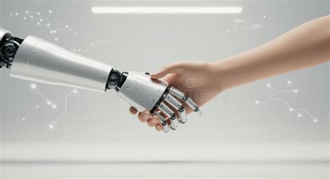 Human Robot Collaboration Stock Illustration Illustration Of Cyborg