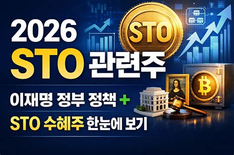 2026 디지털자산 Sto 수혜주 총정리