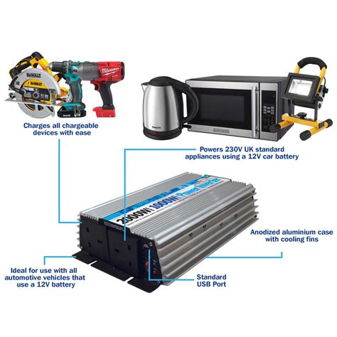 Streetwize Power Inverter 1000w Toolstation