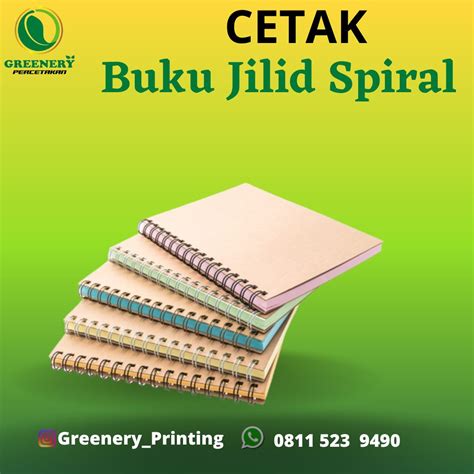 Greenery Cetak Buku Jilid Spiral Di Palangka Raya