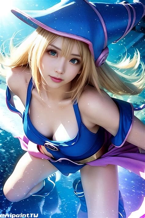 aipaintTW on Twitter ブラックマジシャンガール ゆめかわ pixiv今日のお題 AIart AIコスプレ