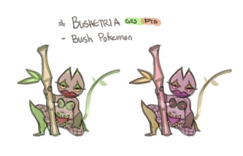 Diz Oxys On Twitter Bushetria Is A Grass Fighting Type The Bush