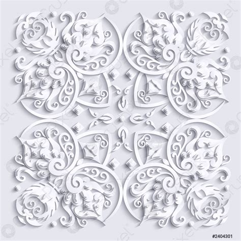 Vector Modern Volumetric Floral Elements Stock Vector 2404301