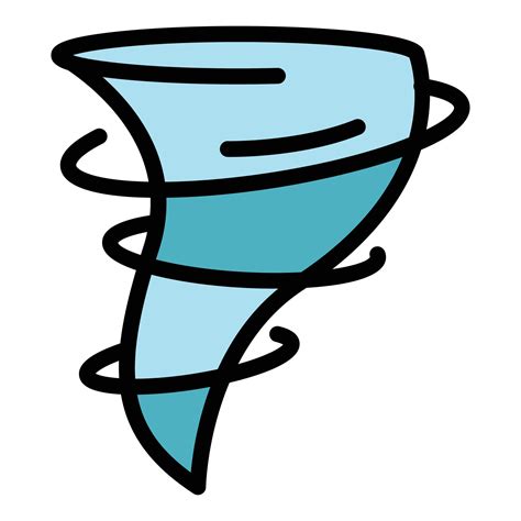Funnel Tornado Icon Color Outline Vector 15067132 Vector Art At Vecteezy