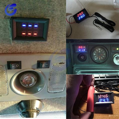 Dc 4v 28v Mini Dobbelt Display Digital Temperaturr Grandado