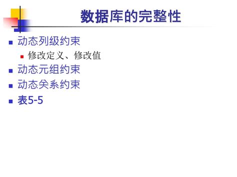 第5章 数据库保护 之事务 ppt download