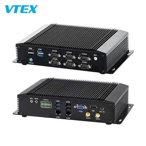Vtek 8th Generation Core I3 6006u I5 8250u I7 8550u Quad Core 8 Bit Gpio 6 Com Port Win10